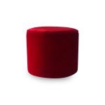 18" Red Round Ottoman | Lux Lounge EFR (888) 247-4411