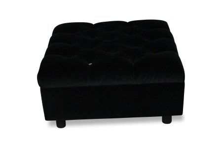 Metropolitan 3' x 3' Ottoman (Black) - Lux Lounge EFR (888) 247-4411
