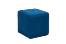 Avery Cube Seat Ultrasuede (Blue) | Lux Lounge EFR (888) 247-4411