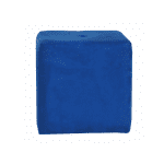Avery Cube Seat Ultrasuede (Blue) | Lux Lounge EFR (888) 247-4411