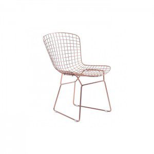 Aerie Rose Gold Dining Chair | Lux Lounge EFR (888) 247-4411