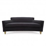 Collins Sofa Black | Lux Lounge EFR (888) 247-4411