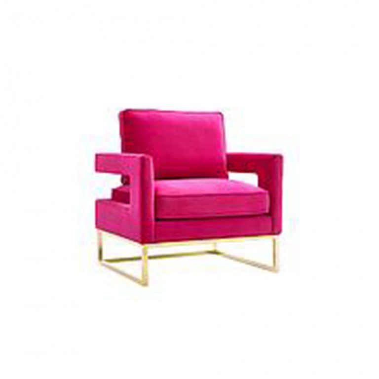 Gable Pink Velvet Chair | Lux Lounge EFR (888) 247-4411
