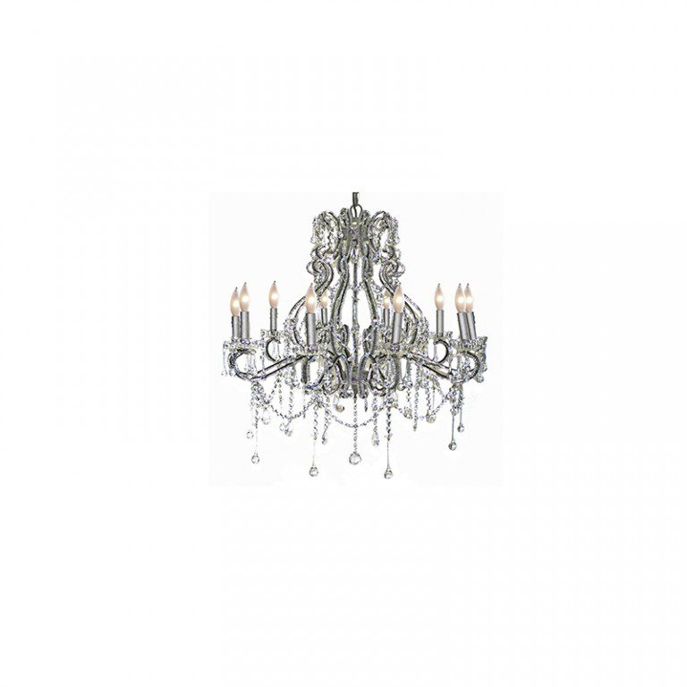 Astor Chandelier Silver | Lux Lounge EFR (888) 247-4411